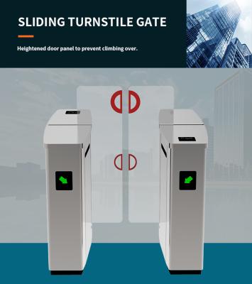 China Heightened Door Panel 304 Stainless Steel Pedestrian Sliding Gate for sale