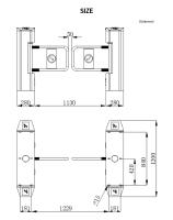 China HCW CW426 Intelligent Pedestrian Channel Swing Gate for Access Control for sale