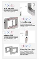 China HCW CW418 Intelligent Pedestrian Channel Swing Gate for Access Control for sale