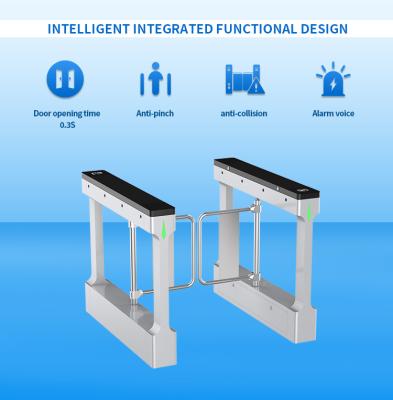China HCW CW463 Anti-Collision Swing Barrier Turnstile Gate for Pedestrian Access Control for sale