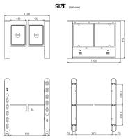 China HCW CW411 Intelligent Pedestrian Channel Speed Gate for Access Control for sale