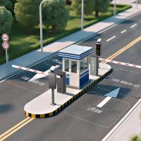 China HCW CW219 DC Brushless Automatic Barrier Gate for Parking Lot Access Control for sale