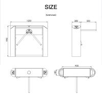 China CW309 Full Automatic Tripod Turnstile Gate for Stadium and Outdoor Access Control for sale