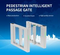 China CW429 Glass Swing Barrier Turnstile with Facial Recognition for Commercial Buildings for sale