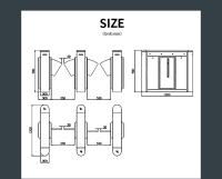 China CW592 Flap Barrier Turnstile Factory China for Office Building Access Control for sale