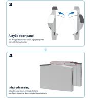 China CW507 Bidirectional Stainless Steel Flap Barrier Gate for Airport and Data Center Access for sale