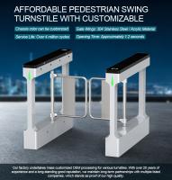 China HCW CW463 Anti-Collision Swing Barrier Turnstile Gate for Pedestrian Access Control for sale