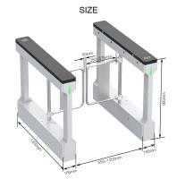 China HCW CW463 Anti-Collision Swing Barrier Turnstile Gate for Pedestrian Access Control for sale
