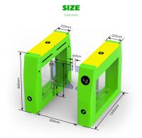 China HCW CW436 Pedestrian Swing Barrier Turnstile Gate for Access Control for sale