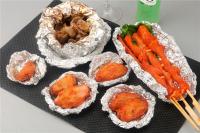 China Silver Color Household Aluminium Foil 30cm Width Food Safe For Storing / Packing for sale