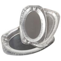 China Dish Aluminum Foil Pans 20 - 200mic Thickness For High Grade Fast Food for sale