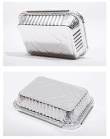 China Silver Aluminum Foil Loaf Pans , Disposable Aluminum Baking Pans With Lids for sale