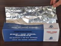 China 9 - 24micron Thickness Pop Up Aluminum Foil Sheets , Pre Cut Aluminum Foil Sheets for sale
