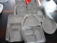 China Food Aluminium Foil Container Tray With Lids Aluminium Roasting Pan for sale