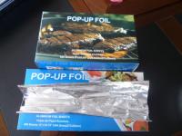 China Plain Flat Pop Up Aluminum Foil Sheets , Folded Pre Cut Aluminum Foil for sale