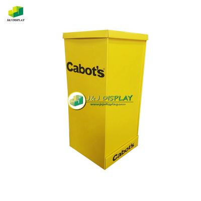 China Household Cardboard Dump Bins Retail Floor Display Stand Biodegradable for sale