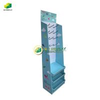 China MDF Cardboard Pop Display Stand Shelf And Hook Foldable For Advertising Exhibition for sale