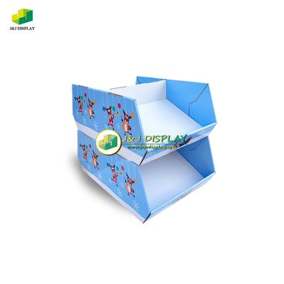 China Retail Store Corrugated Paper Pop Display Stand Stackable for Advertising for sale