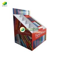 China Corrugated Paper Retail Floor Display Stand Foldable Moisture Resistant for sale
