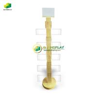China Customized Storage MDF Floor Display Stand with Acrylic Holder Box for sale