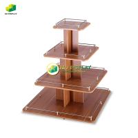 China Supermarket Wood And Metal Display Shelves For Foods / Toys for sale
