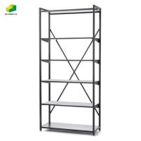 China Adjustable Chrome Plated Wire Shelving Warehouse Metallic Display Rack 5 Tier for sale