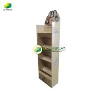 China Stationery Promotion Cardboard Display Units Retail Flooring Stand Customized for sale