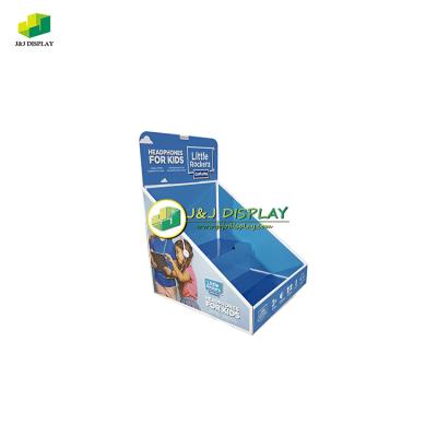 China Skincare Stairs Cardboard Display Case Retail PDQ Display Box for sale
