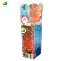 China Christmas Decorations Cardboard Dump Bins POS Display Stand Foldable For Retail for sale