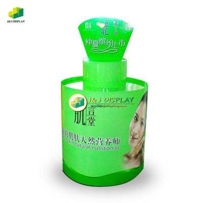 China Corrugated Cardboard Retail Display Dump Bin Foldable Powder Coated for sale