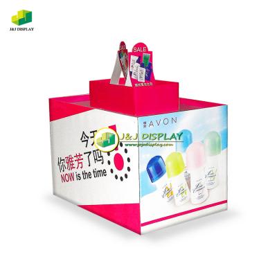 China Customized Cardboard Box Display Stands Collapsible Weather Resistant for sale