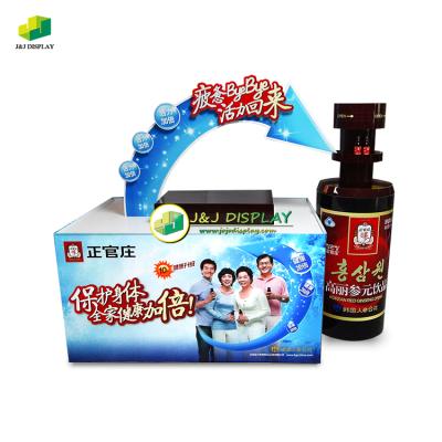 China Corrugated Cardboard Paper Retail Display Dump Bin Foldable Customized for sale