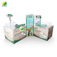 China Supermaket POS Cardboard Floor Display Stand Modular 2000 Lbs Weight Capacity for sale