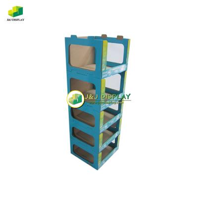 China Advertising Exhibition Pop Corrugated Cardboard Display Foldable Customized for sale
