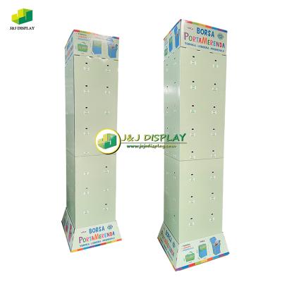 China Rotating Floor Display Stand POS Cardboard Display Stand Easy To Assemble for sale
