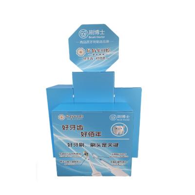 China Corrugated Cardboard Floor Display Stand Foldable Retail Dump Bin Customized for sale