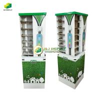 China Knock Down Paper Floor Standing Displays Four Sided for Supermarkets / Department Stores for sale