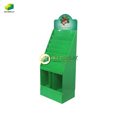 China Knock Down Floor Stand Paper Display Boxes Eye Catching for Point of Sale Promotions for sale