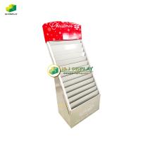 China CMYK Color Knock Down Stand Corrugated Paper Floor Display For Presentations for sale