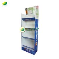 China Knock Down Floor Display Stand Paper Display Shelves for Retail / Promotions for sale