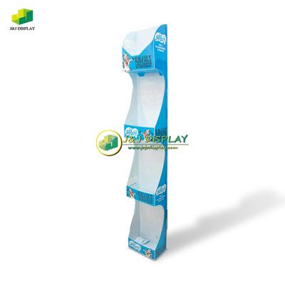China Retail Store Plastic Candy Hang Sell Display Stand 4 Tier Floor Standing Customized for sale