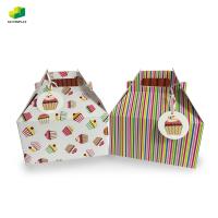 China Single Copper Portable Paper Gift Box Biodegradable 300-500 GSM for sale