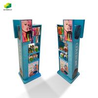 China Paper Floor Display Stand Pop Cardboard Display Cardboard Floor Display Stand For Skin Care, Food, Health Product for sale