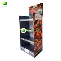 China Knock Down Unit Flooring Recyclable Knock Down Shelves Displaying Corrugated Board Cardboard Floor Display Stand For Stationery, Skin Care, Outdoor Accessories Items for sale