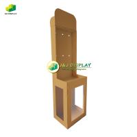 China Knock Down Unit Flooring Recyclable Knock Down Shelves Displaying Corrugated Board Cardboard Floor Display Stand For Stationery, Skin Care, Outdoor Accessories Items for sale