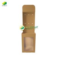 China Knock Down Unit Flooring Recyclable Knock Down Shelves Displaying Corrugated Board Cardboard Floor Display Stand For Stationery, Skin Care, Outdoor Accessories Items for sale
