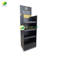 China Knock Down Unit Flooring Recyclable Knock Down Shelves Displaying Corrugated Board Cardboard Floor Display Stand For Stationery, Skin Care, Outdoor Accessories Items for sale