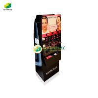 China Flooring Recyclable Knock Down Shelves Displaying Corrugated Board Cardboard Floor Display Stand For Stationery, Skin Care, Outdoor Accessories Items for sale