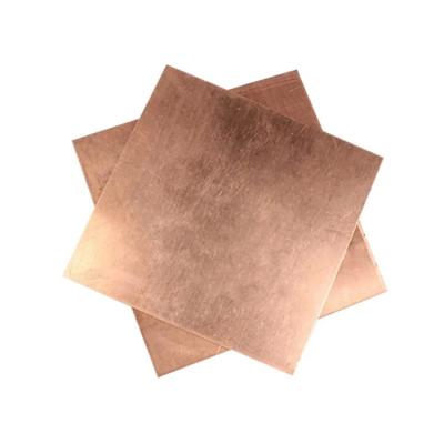 China Polished Metal Copper Plate Purple Red Pure C10100 C36000 3mm Thick 99.9% for sale