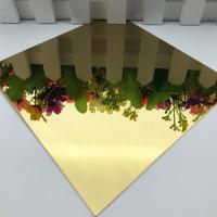 China 8K Decorative Stainless Steel Sheet Plate 316 316L Gold Color Mirror 2000mm for sale